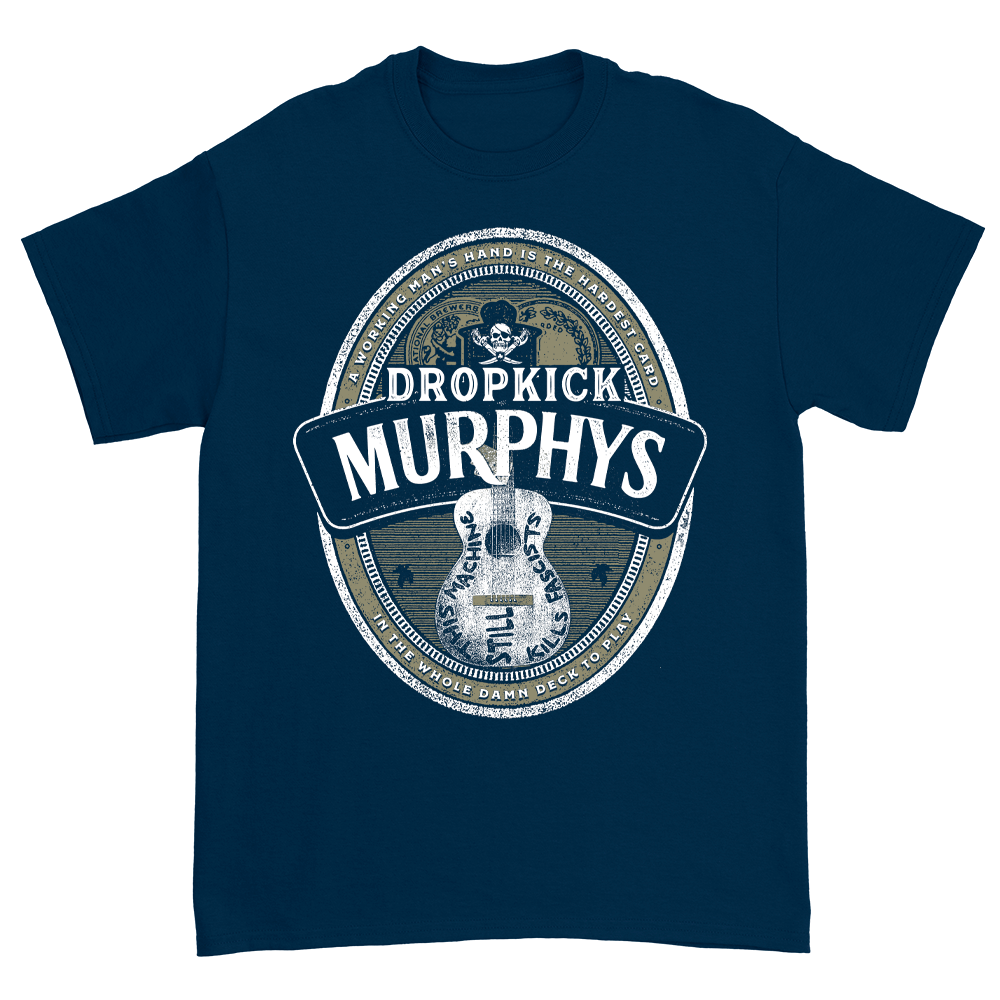 Beer Label T-Shirt (Navy) – Dropkick Murphys